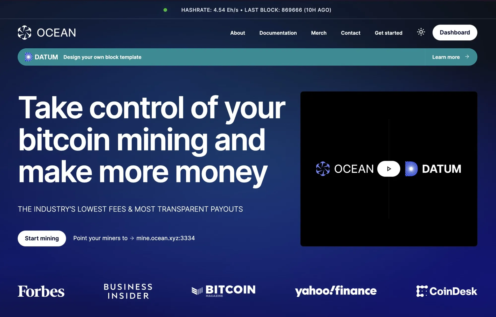 OCEAN Review 2025: The Best Bitcoin Mining Pool?