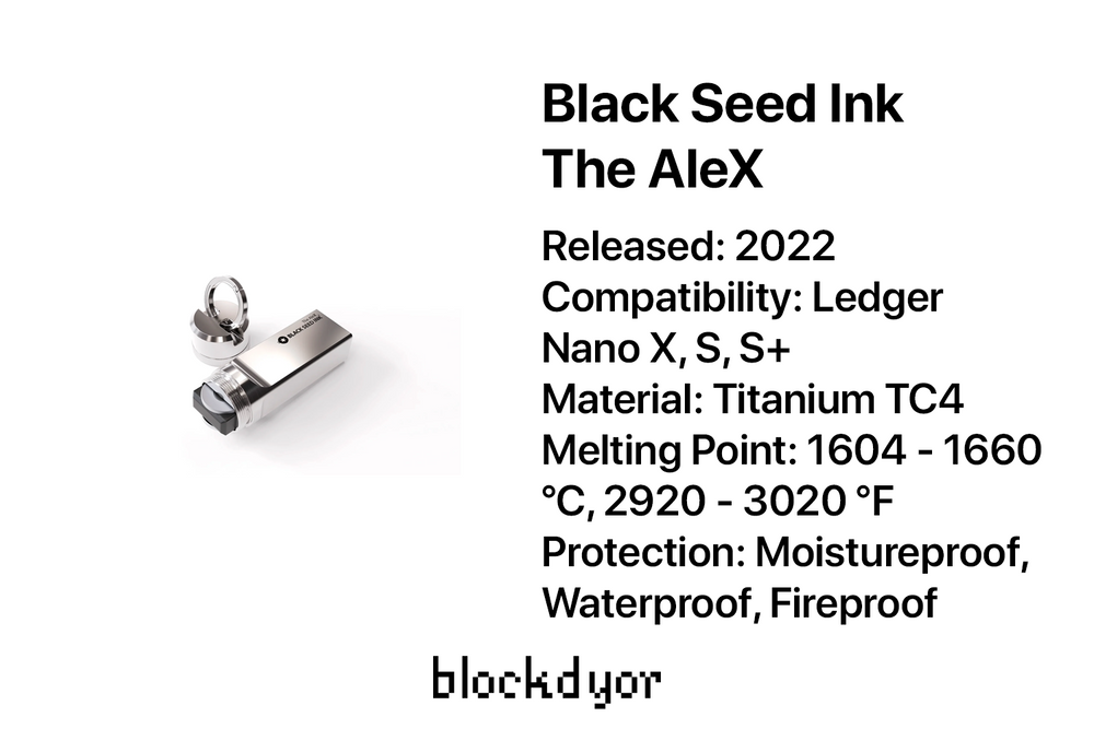 Black Seed Ink The Alex Review: Ledger Titanium Capsule