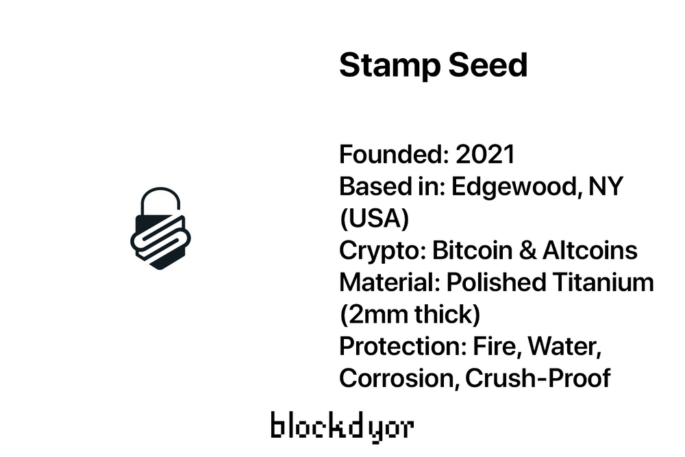 Stamp Seed Review 2025: Titanium Seed Phrase Storage Kit
