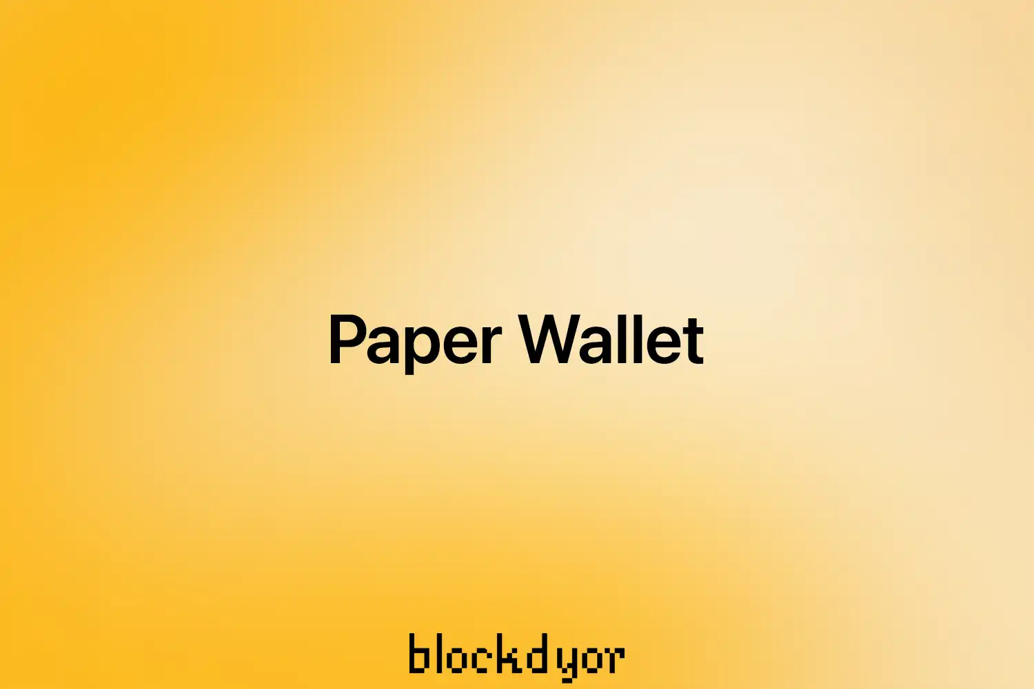 Paper Wallet: What It Is And How Does It Work?